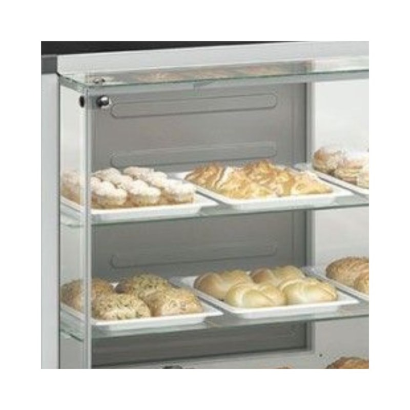 Vitrine Expositora Neutra 1,75m Preta Led MPNA-175R PR Gelopar - Lojas Temperare